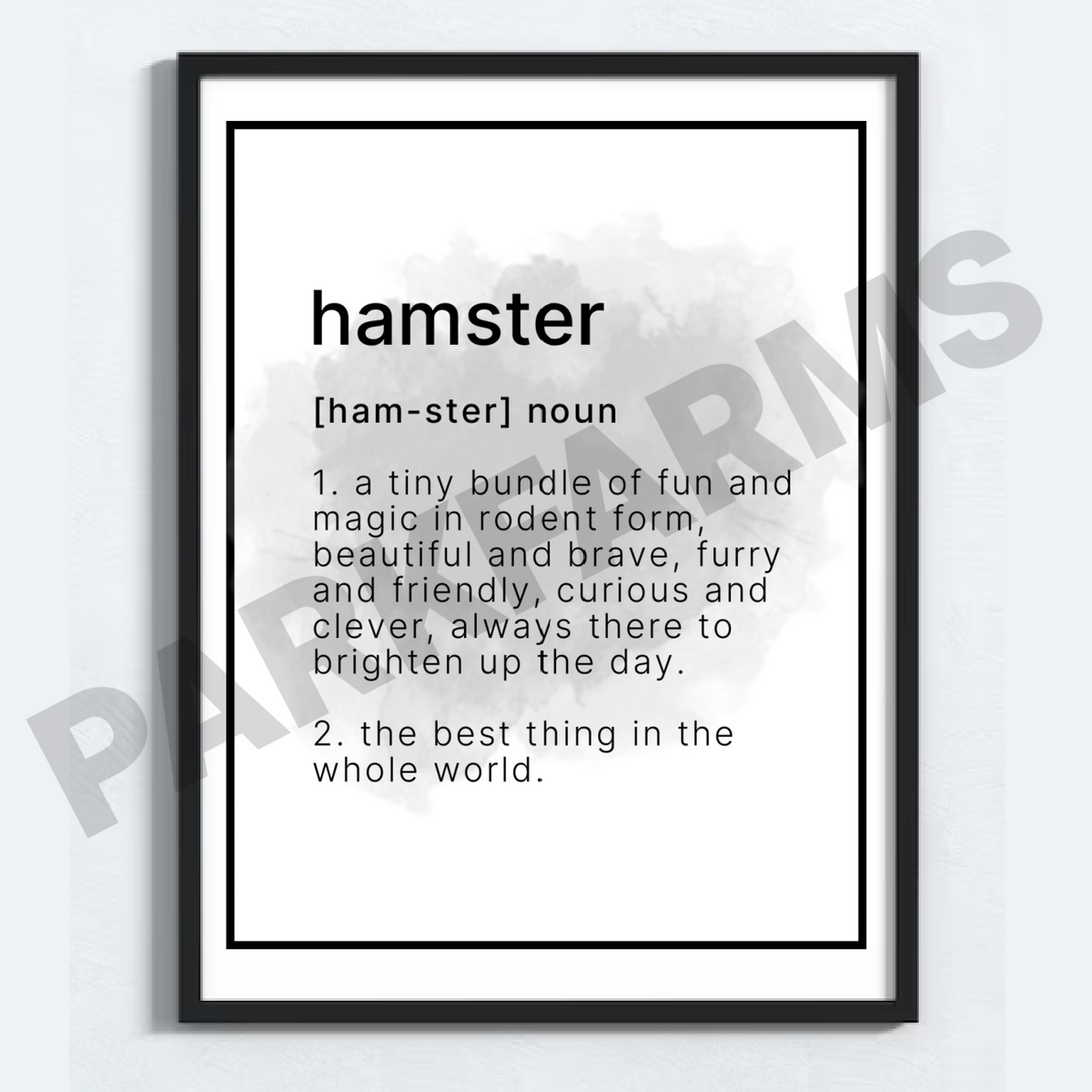 Poster Print (8.5"x11") - Hamster Definition